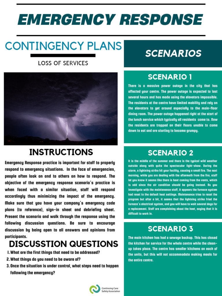 Code Scenarios Contingency Plans | PDF | Emergency