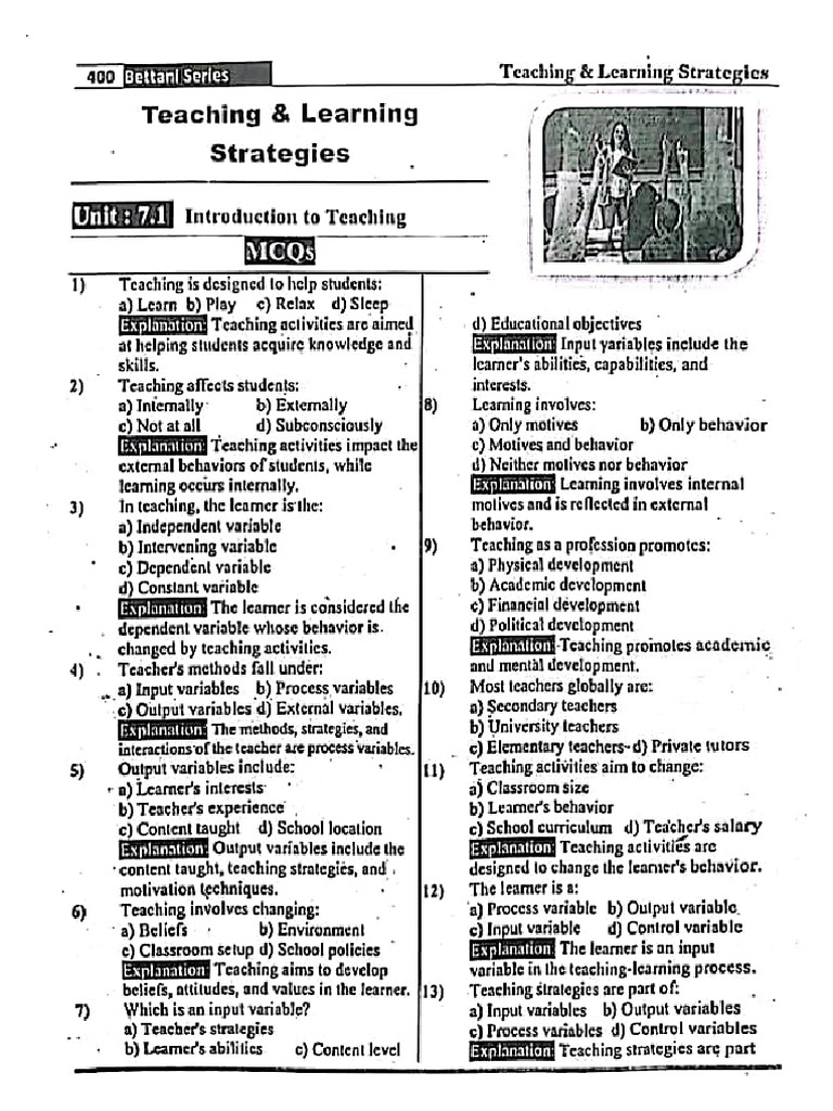 Pedagogy Set 2 | PDF
