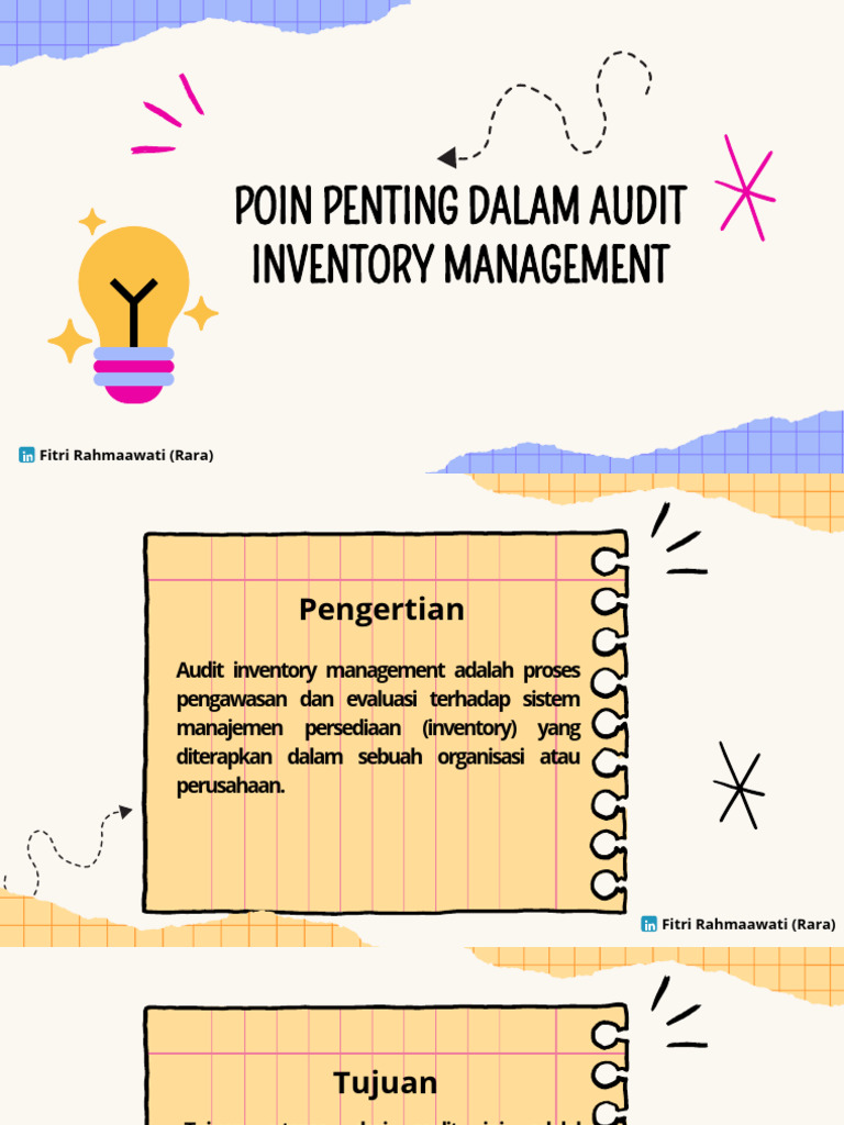 Poin Penting Audit Manajemen Persediaan | PDF