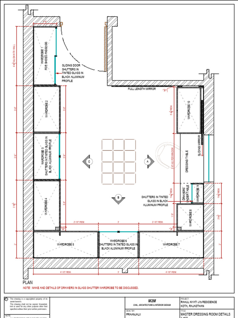 Master Dressing Room Design Details | PDF