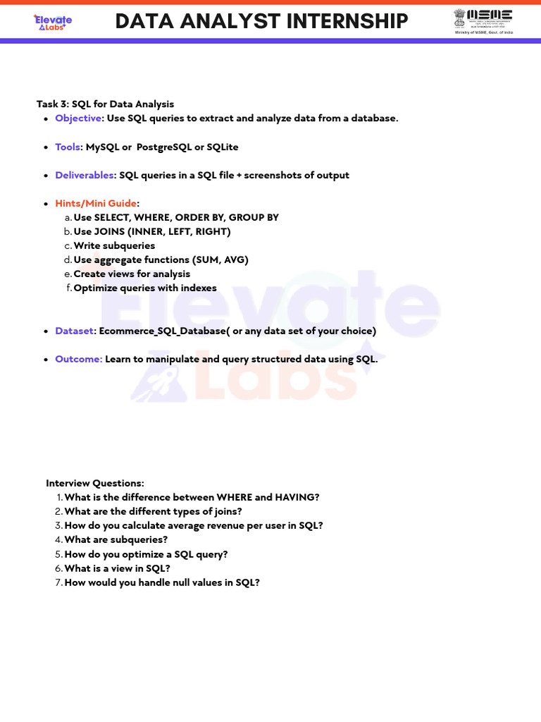 Task 3 Data Analyst | PDF