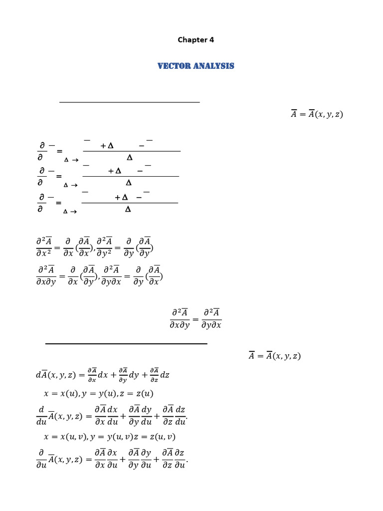 08 Vector Analysis | PDF