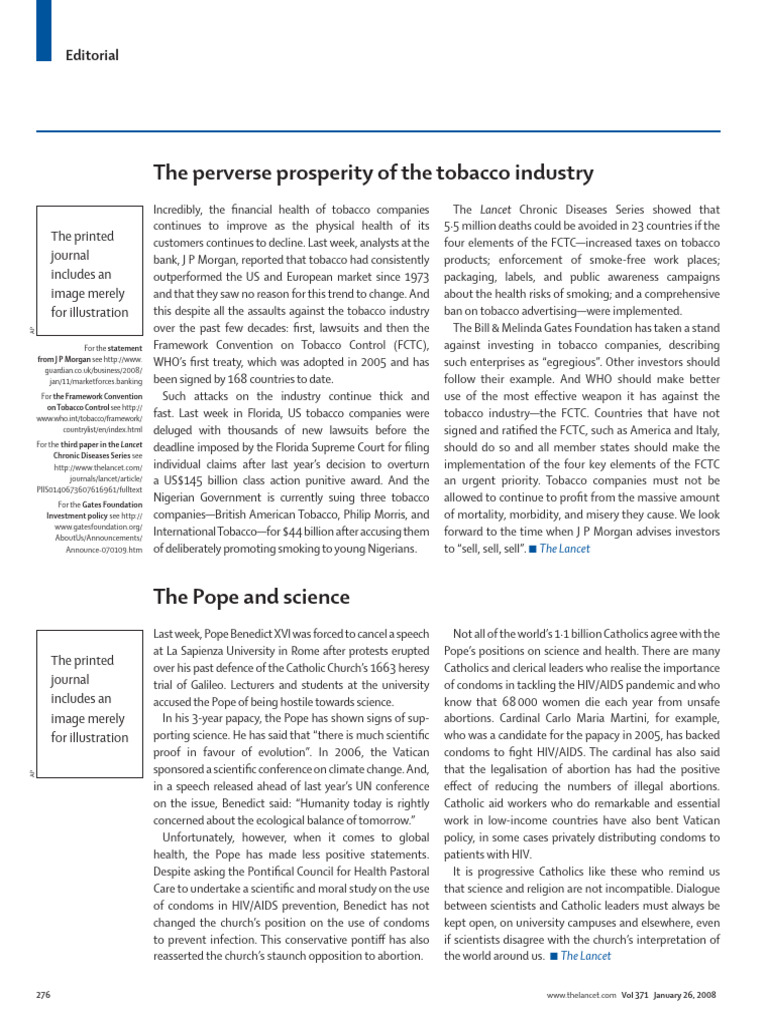 The Pope and Science - Lancet | PDF | Catholic Church | Pope