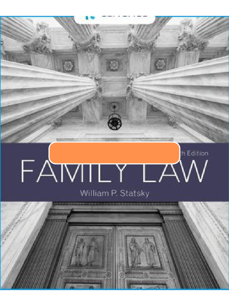 Testbank For Family Law 7th Edition Statsky Solution Manual | PDF ...