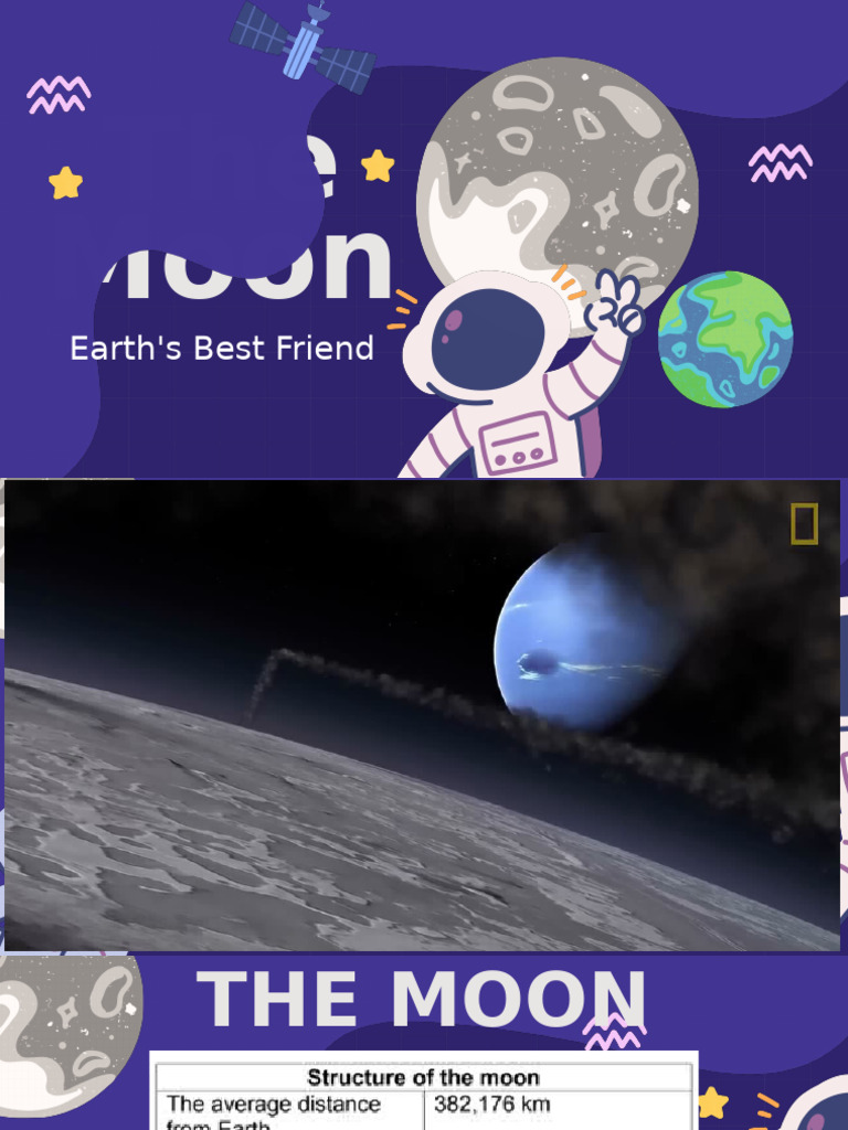 Purple Illustration The Moon Presentation | PDF | Moon | Earth
