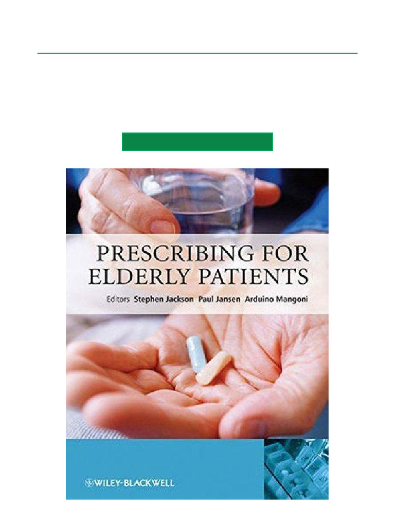 Prescribing For Elderly Patients 1st Edition Full Digital Edition | PDF ...