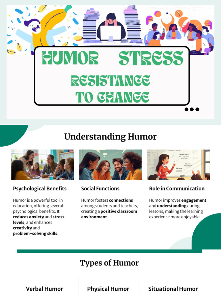 Presentation On Humor Stress and Resistance To Change | PDF | Humour ...