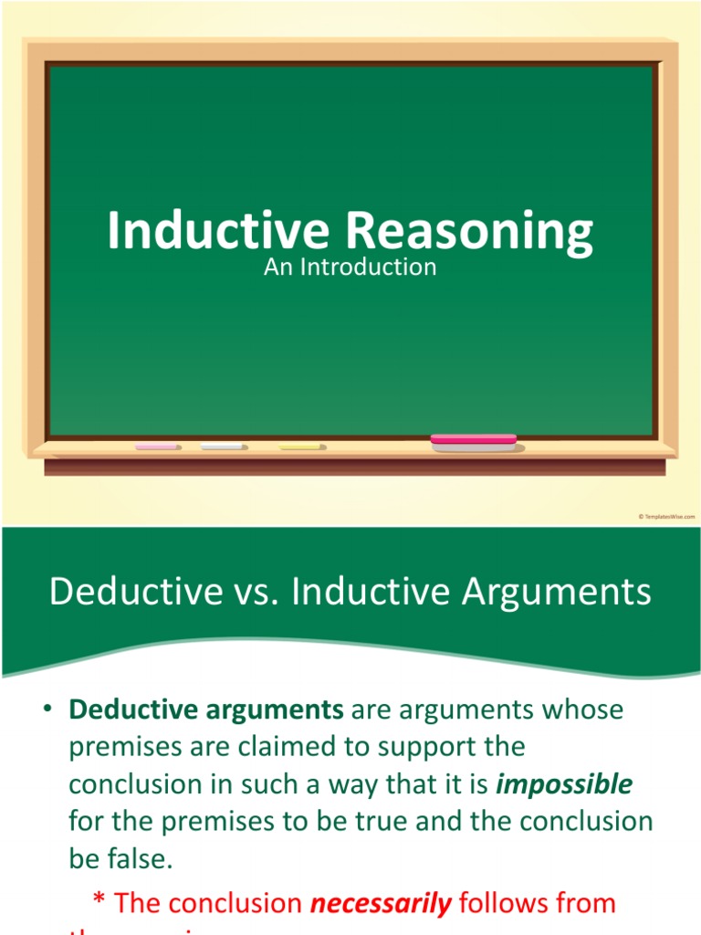Induction | Deductive Reasoning | Argument
