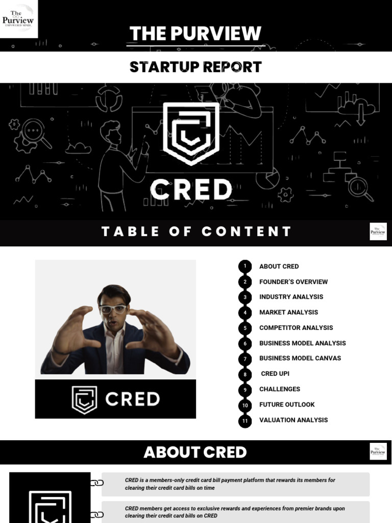 StartUp Report CRED 1745923963 | PDF | Credit Card | Valuation (Finance)