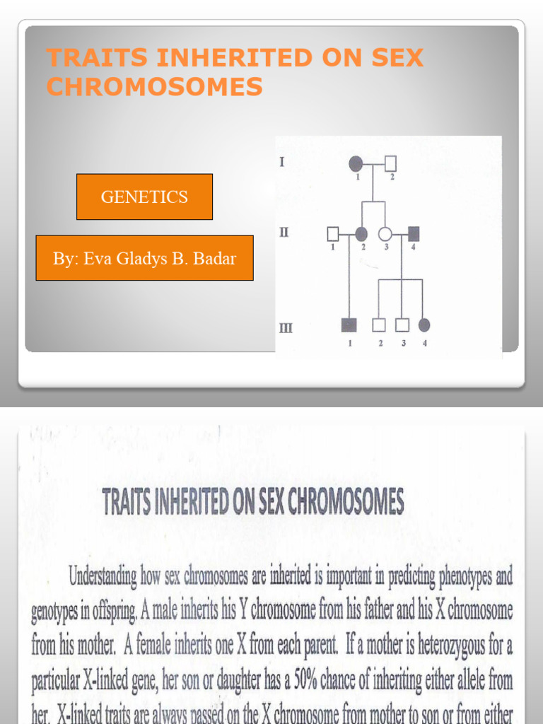 Traits Inherited On Sex Pdf