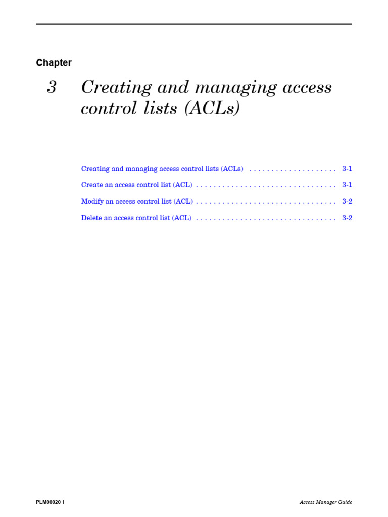 03 Creating and Managing Access Control List | PDF | Computer ...