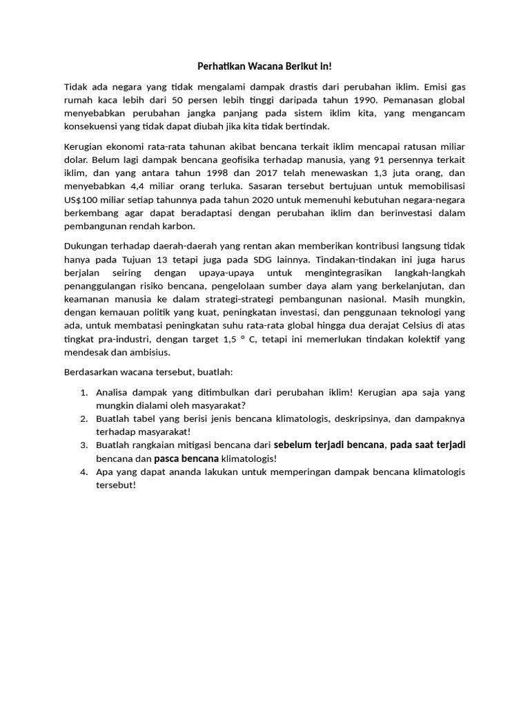 LKPD CUACA IX C Dan IX D | PDF