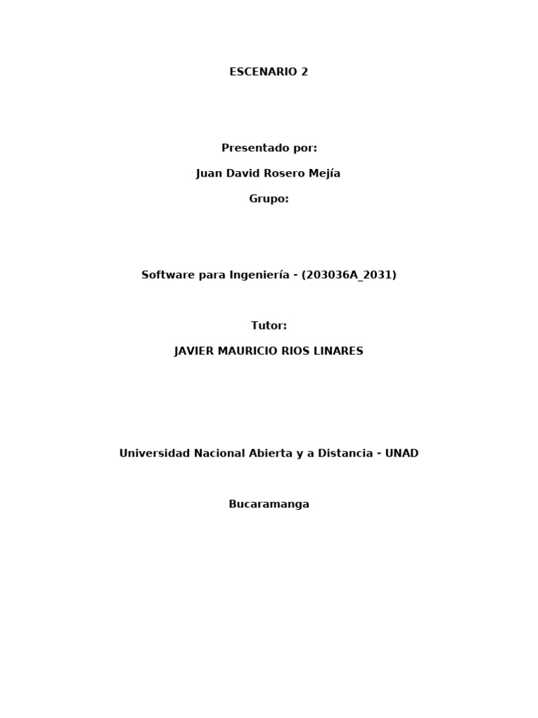 Escenario 2 | PDF | Poco | Byte