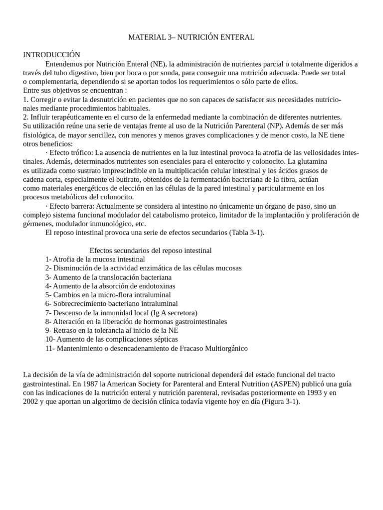 NUTRICION ENTERAL_2cd299179741840777a8dfd7e892292f | PDF | Sistema ...