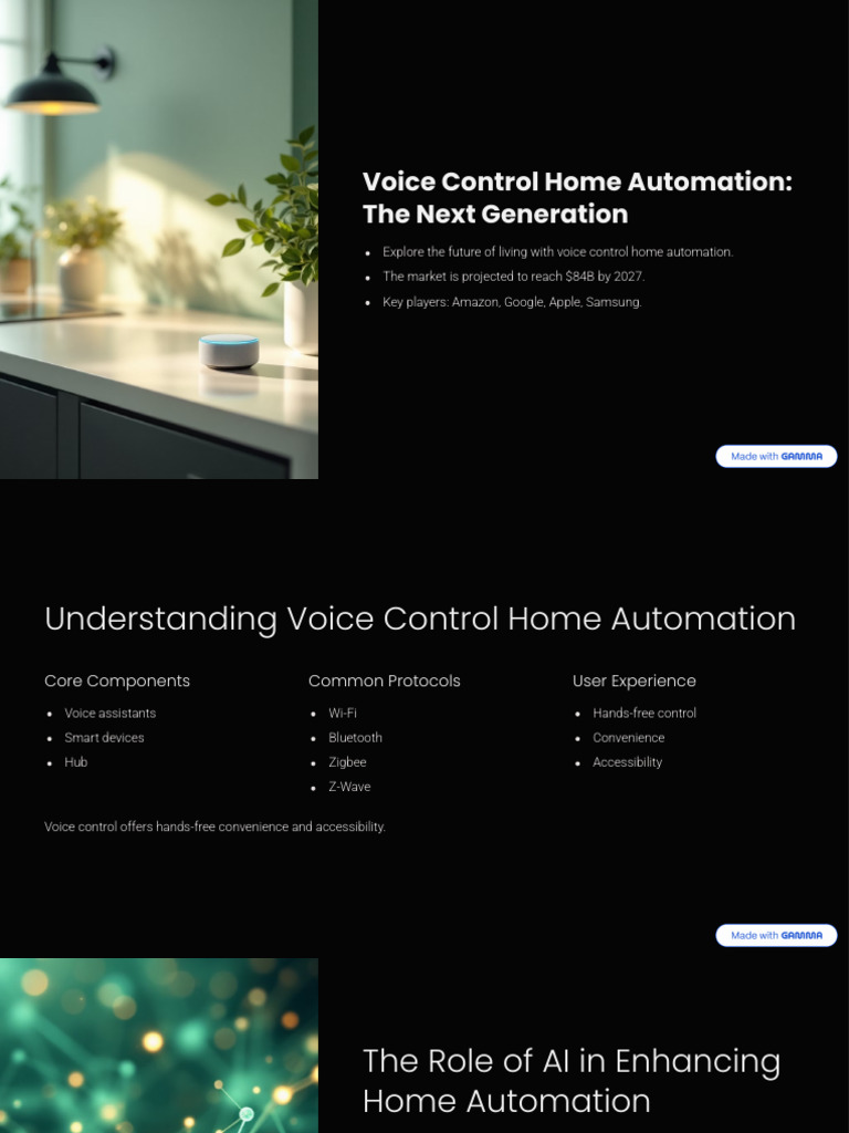 Voice Control Home Automation The Next Generation | PDF | Home ...