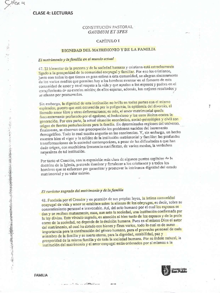 FAMILIA_U2_AL4_Dignidad del matrimonio y de la familia_compressed 1 | PDF