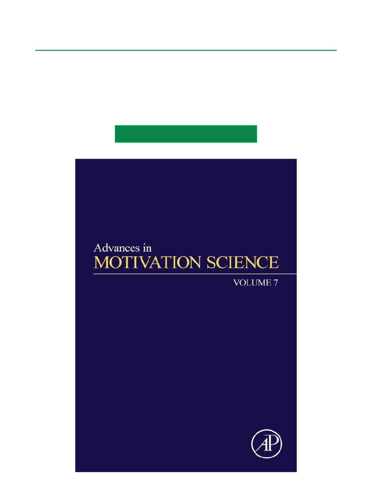 Advances in Motivation Science - 1st Edition PDF DOCX Download | PDF ...