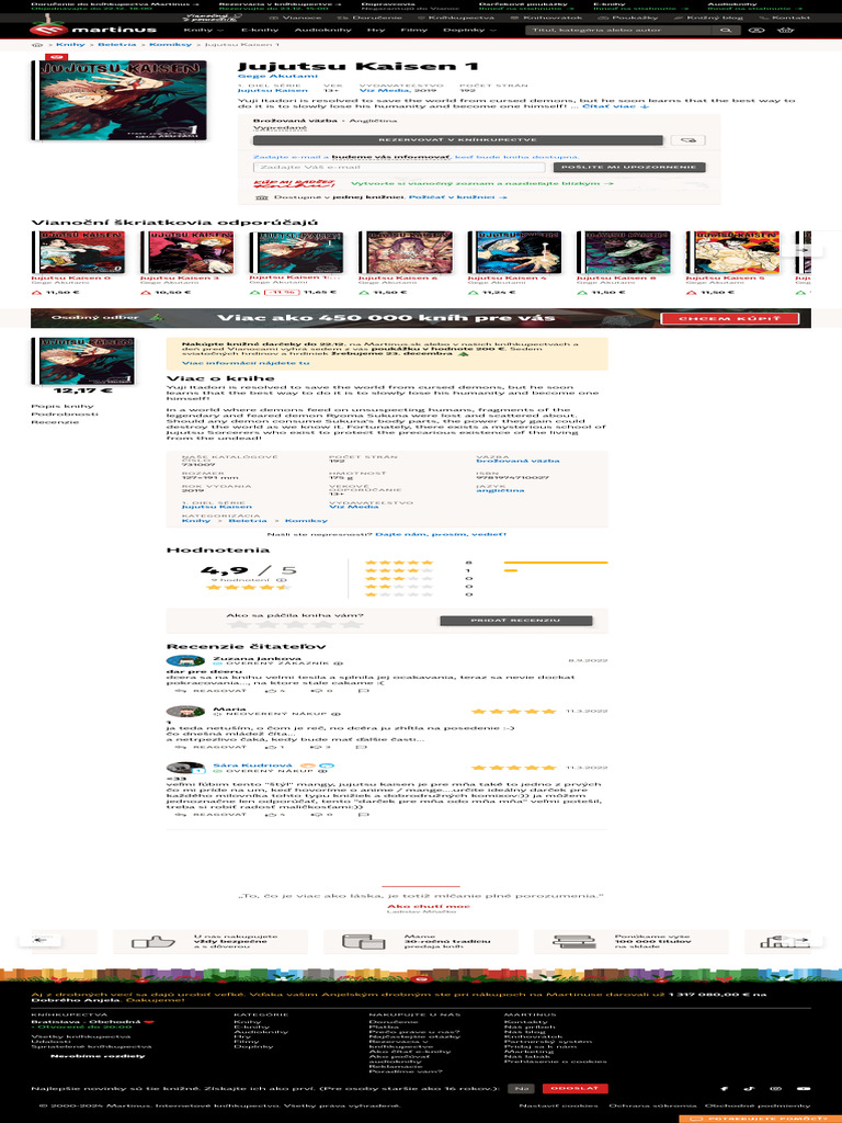 Jujutsu Kaisen 1 - Gege Akutami Knihy Z Martinusu | PDF