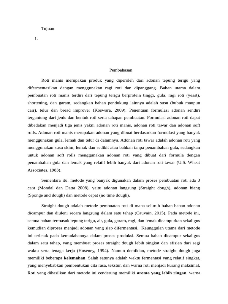 Bakery Roti Manis | PDF