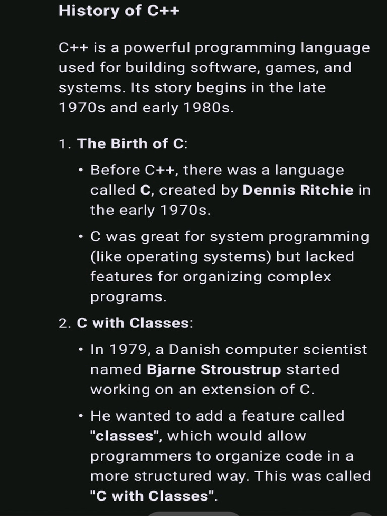 History of C ++ | PDF
