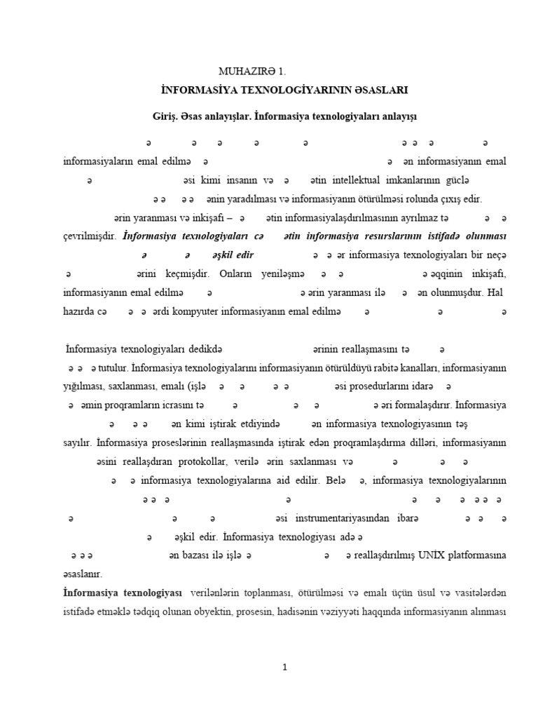 Informasiya-Texnologiyalari-müh | PDF