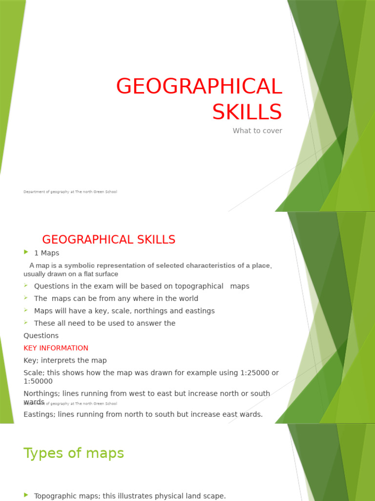 Understanding Geographical Skills | PDF | Map | Contour Line