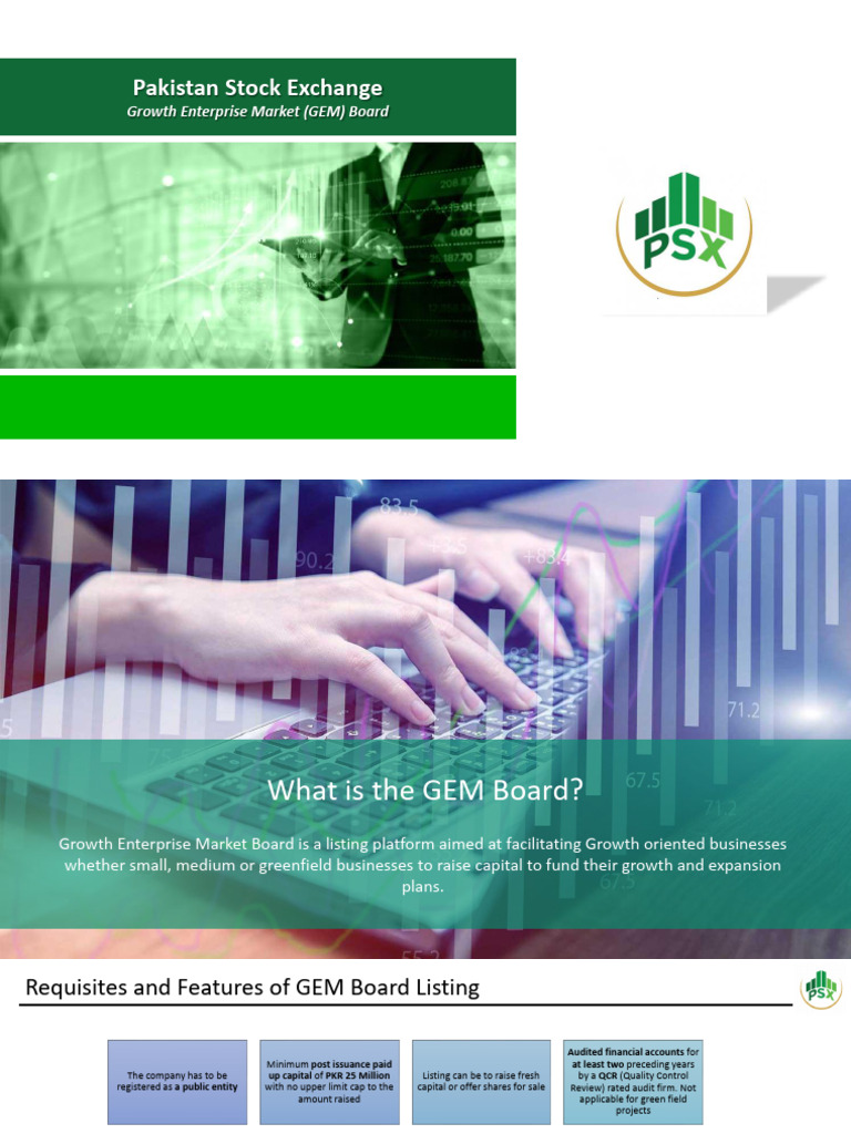 Pakistan GEM Board Listing Overview | PDF | Stocks | Securities (Finance)