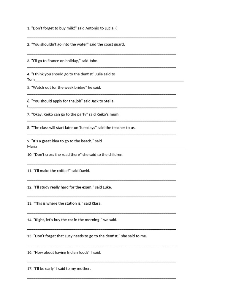 reported verbs | PDF