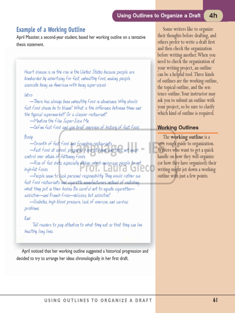 Using Outlines to Organise a Draft - IES | PDF | Affirmative Action ...