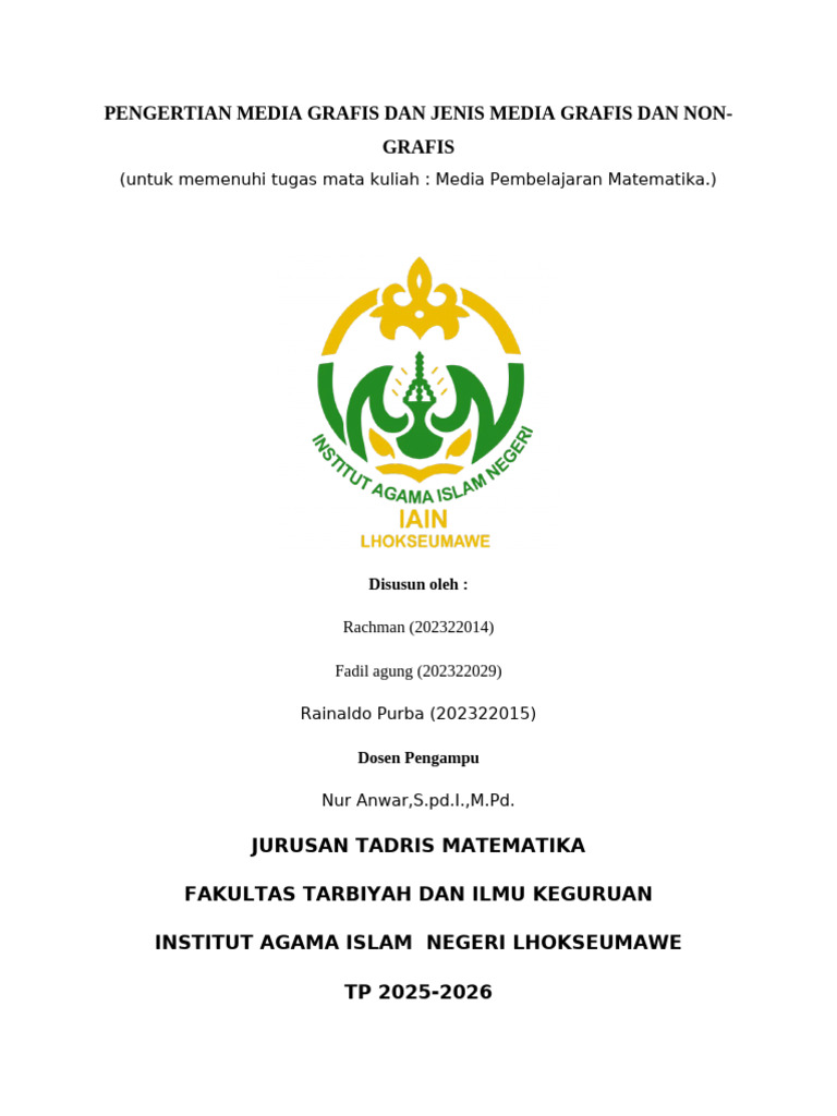 Pengertian Media Grafis Dan Jenis Media Grafis Dan Non | PDF