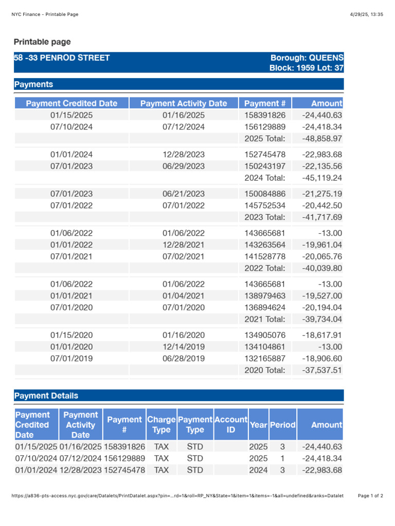 NYC Finance - Printable Page | PDF | Payments | Services (Economics)