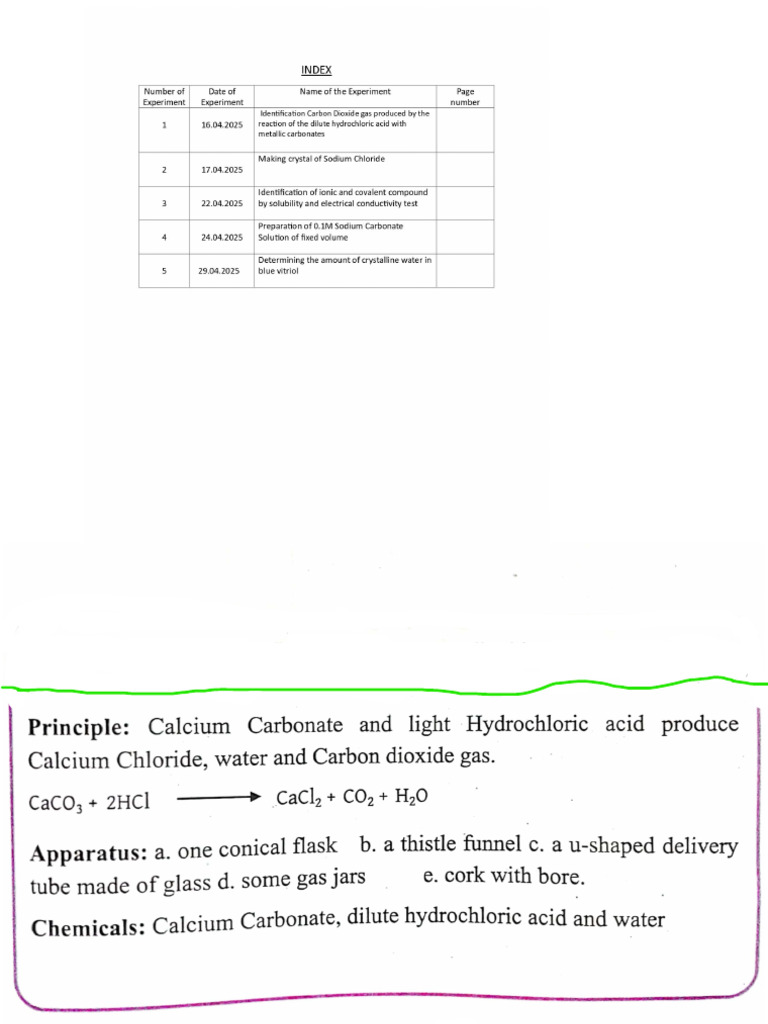 SSC 2026 Chemistry Practical Guide | PDF | Sodium | Crystal