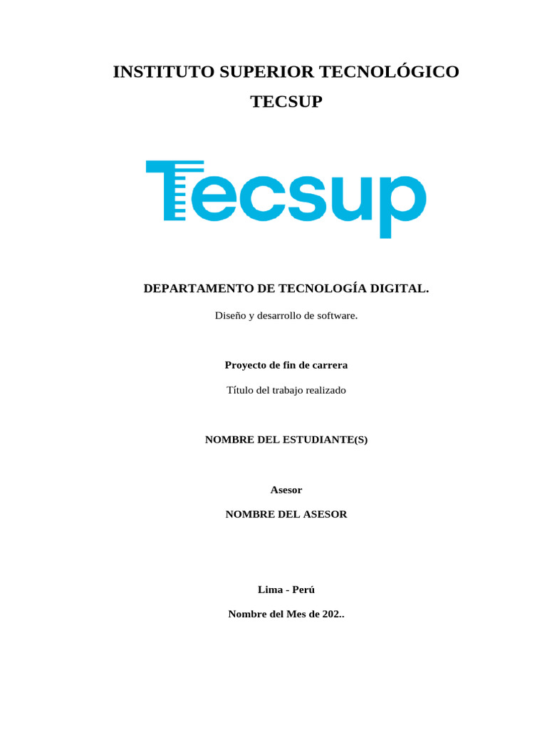 02 Formato PFC 1.1 | PDF | Ingeniería de software | Software