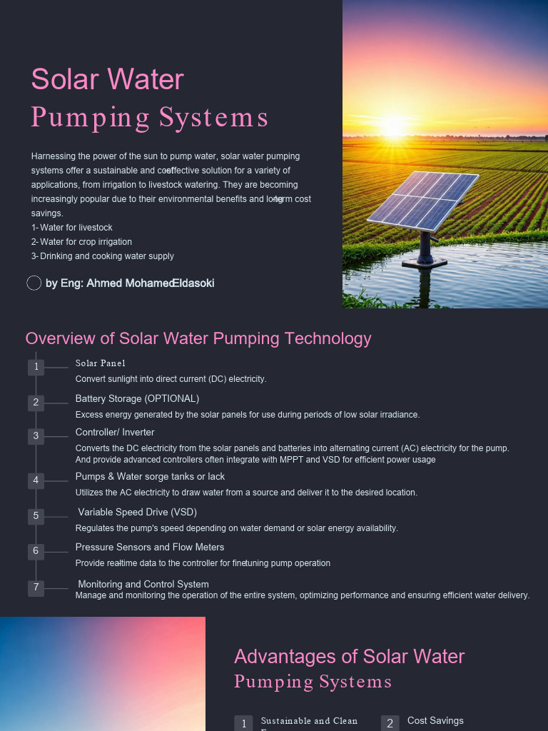 Solar Water Pumping Systems Guide | PDF | Energy Technology | Power ...