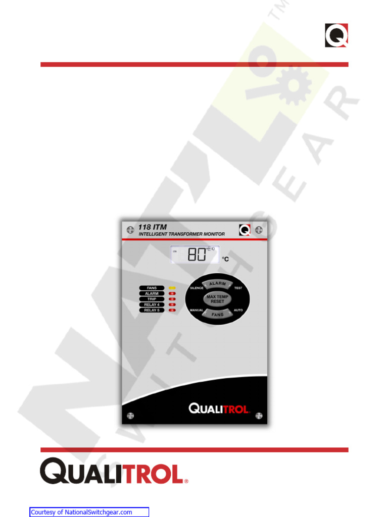 Qualitrol 118 ITM Manual | PDF | Relay | Thermocouple