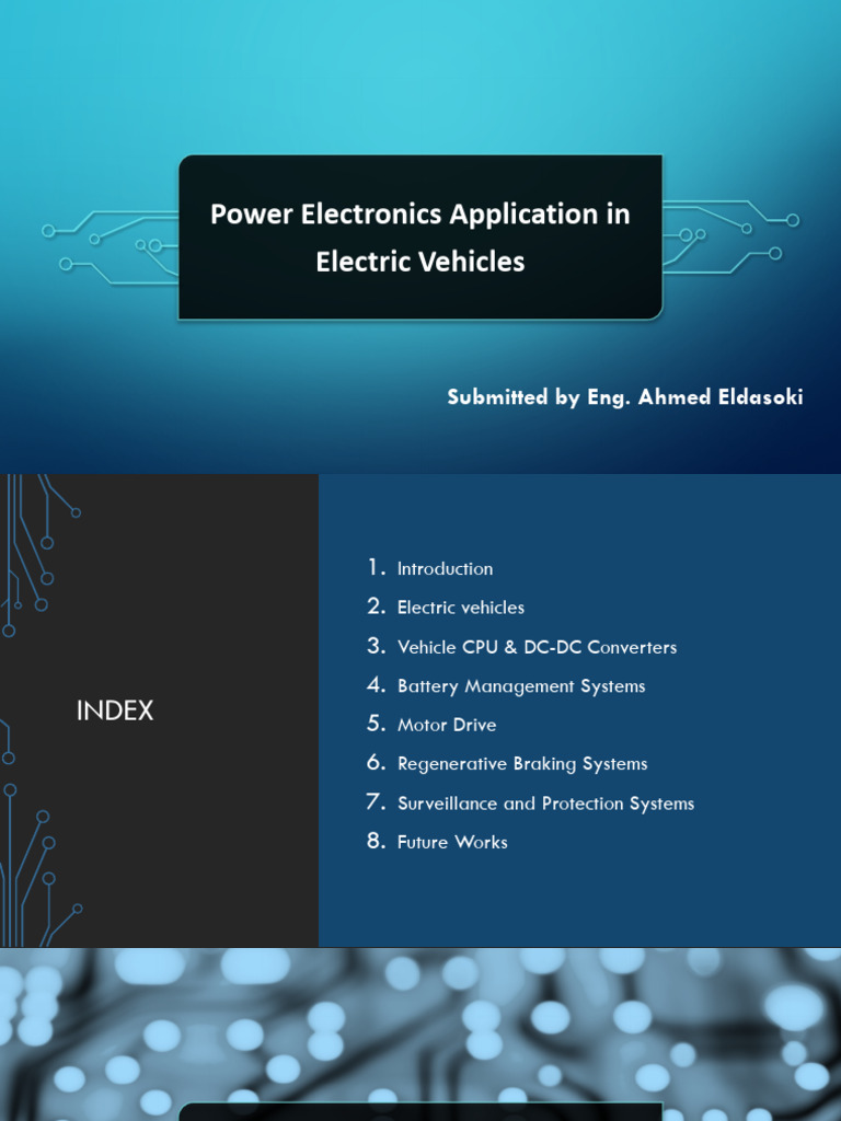 Power Electronics in Electric Vehicles | PDF | Electric Vehicle ...