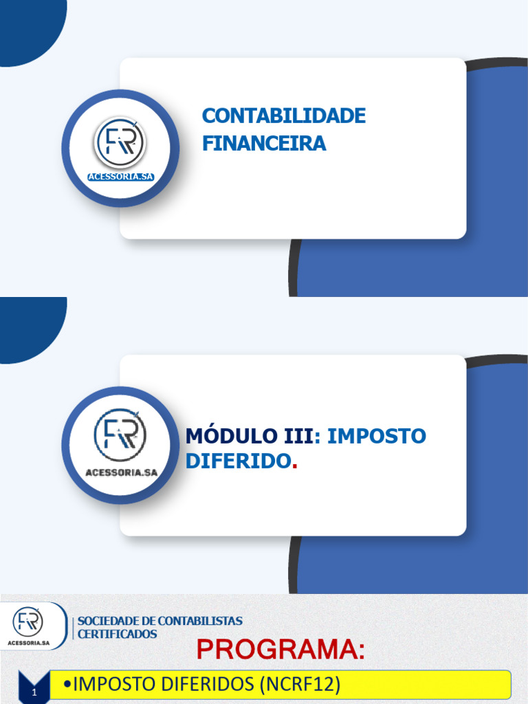 Modulo 2 - Imposto Diferido | PDF | Contabilidade | Impostos
