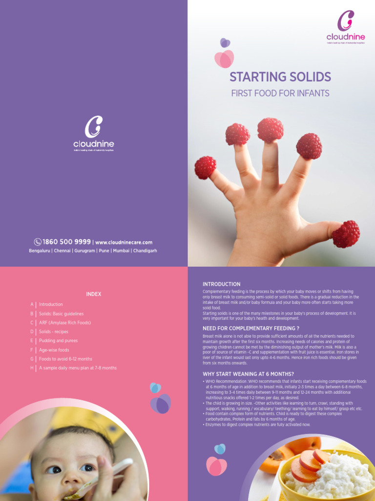 Wean The Little One - Brochure - Revised PDF | PDF | Foods | Vegetables