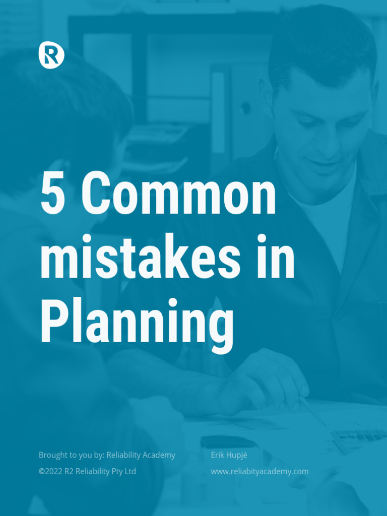 Common Maintenance Planning Mistakes | PDF | Cognition