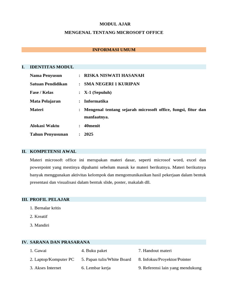 Modul Microsoft Office | PDF