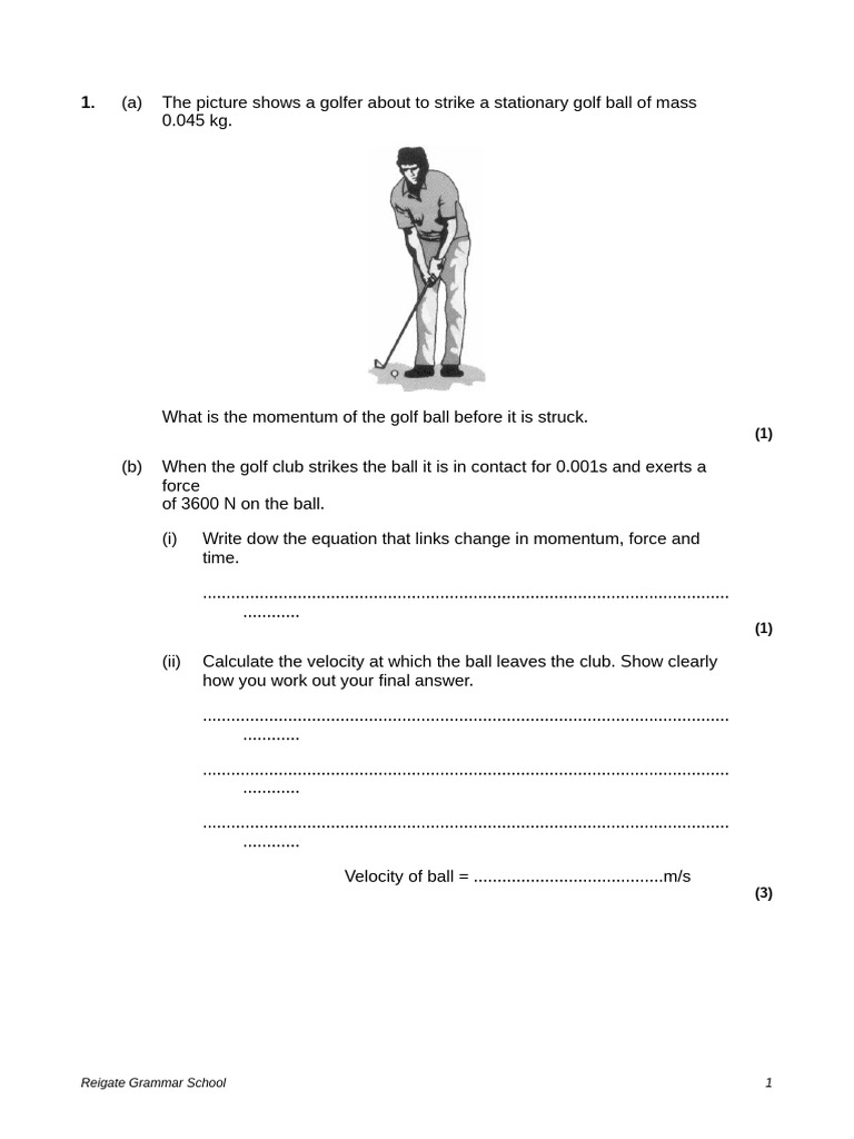 Momentum - Seat Belts, Crumple Zone Qs | PDF | Momentum | Force