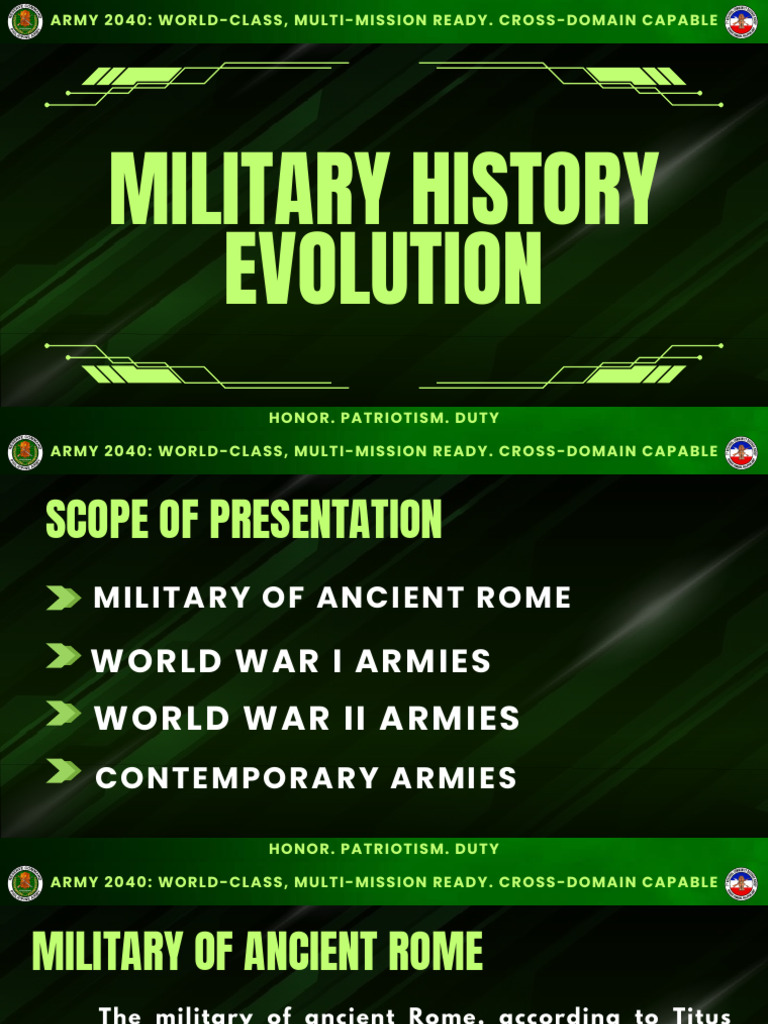 Military History Evolution | PDF | Military Of Ancient Rome | First ...