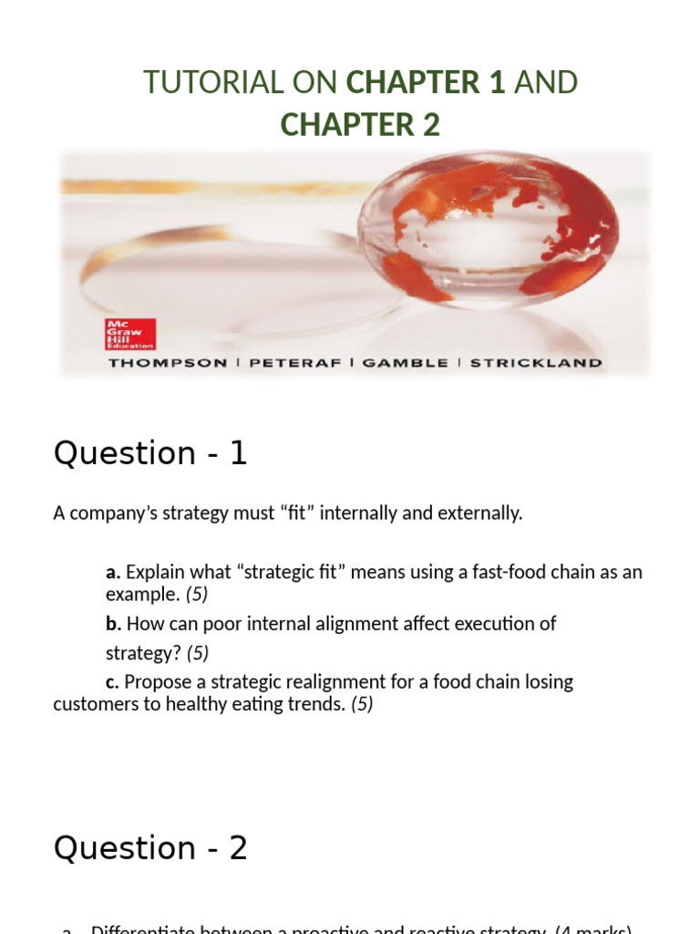 Strategic Management Tutorial Overview | PDF | Strategic Management ...
