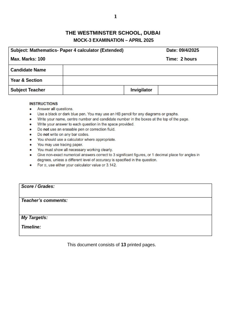 Mock 3 p4 Extended | PDF