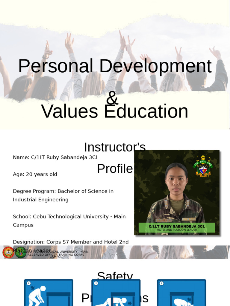 Personal Development and Values Education | PDF | Self Concept | Psychology
