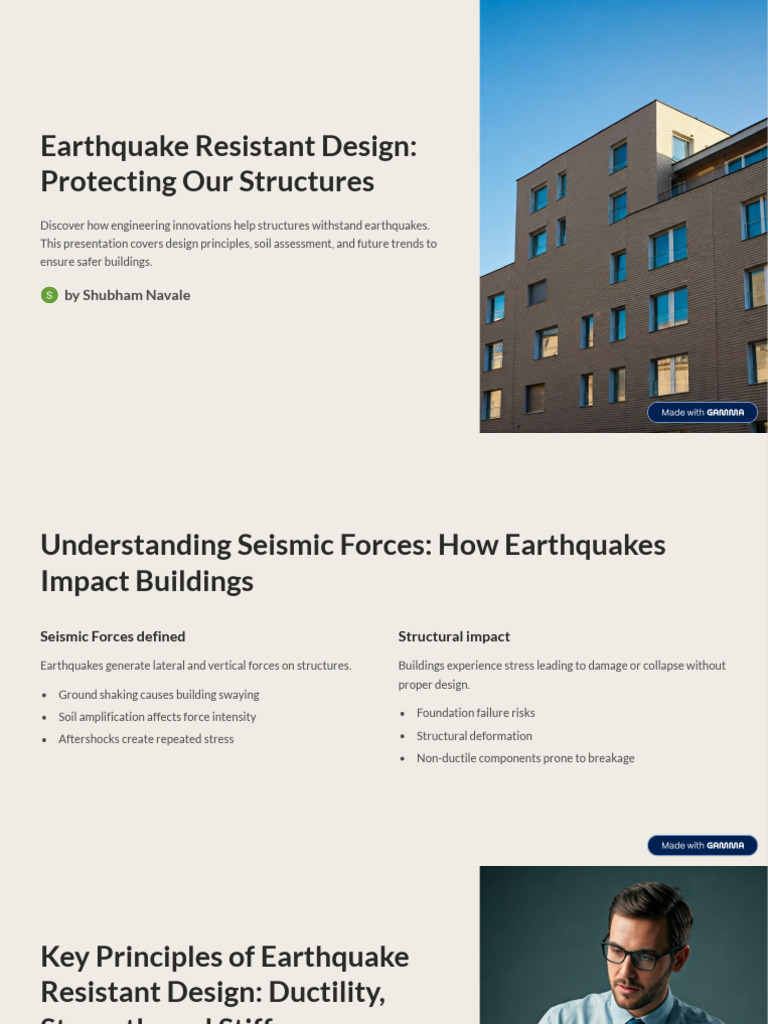 Earthquake Resistant Design Protecting Our Structures | PDF ...