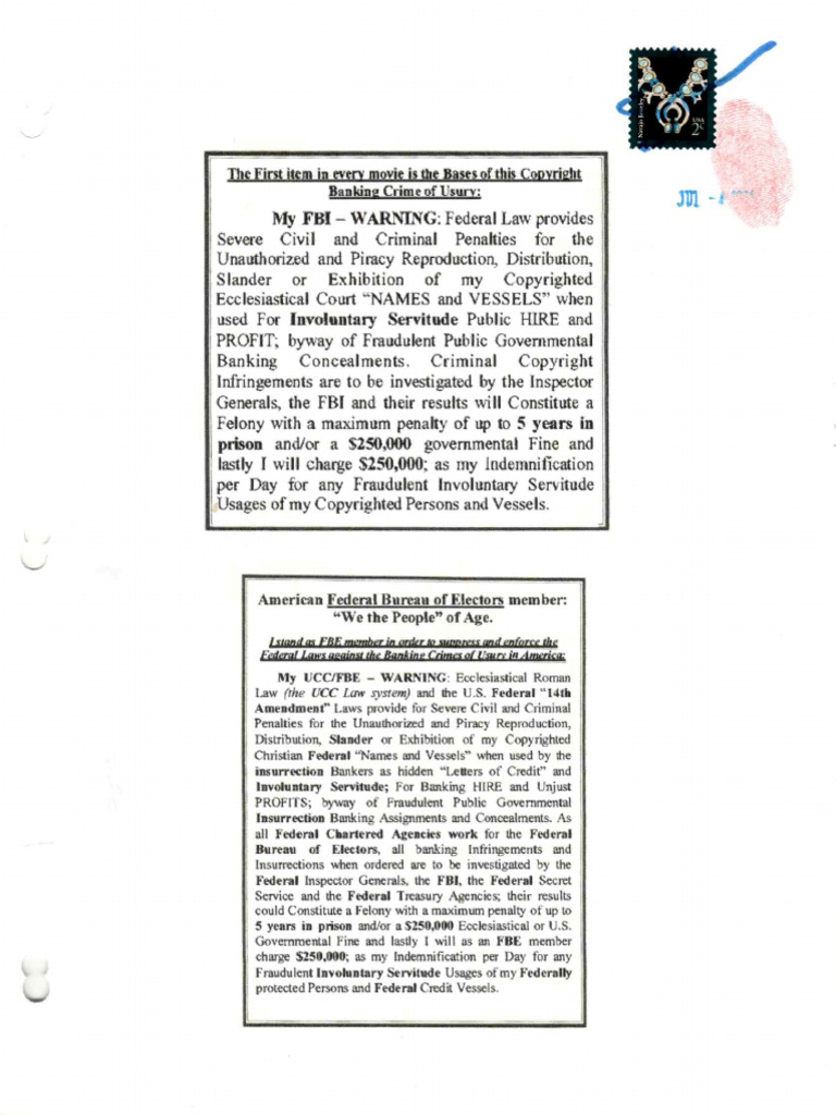 FBI Warning | PDF