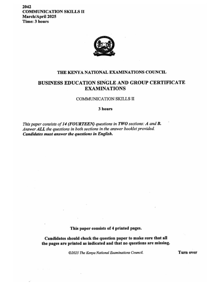 2042 Communication Skills II | PDF