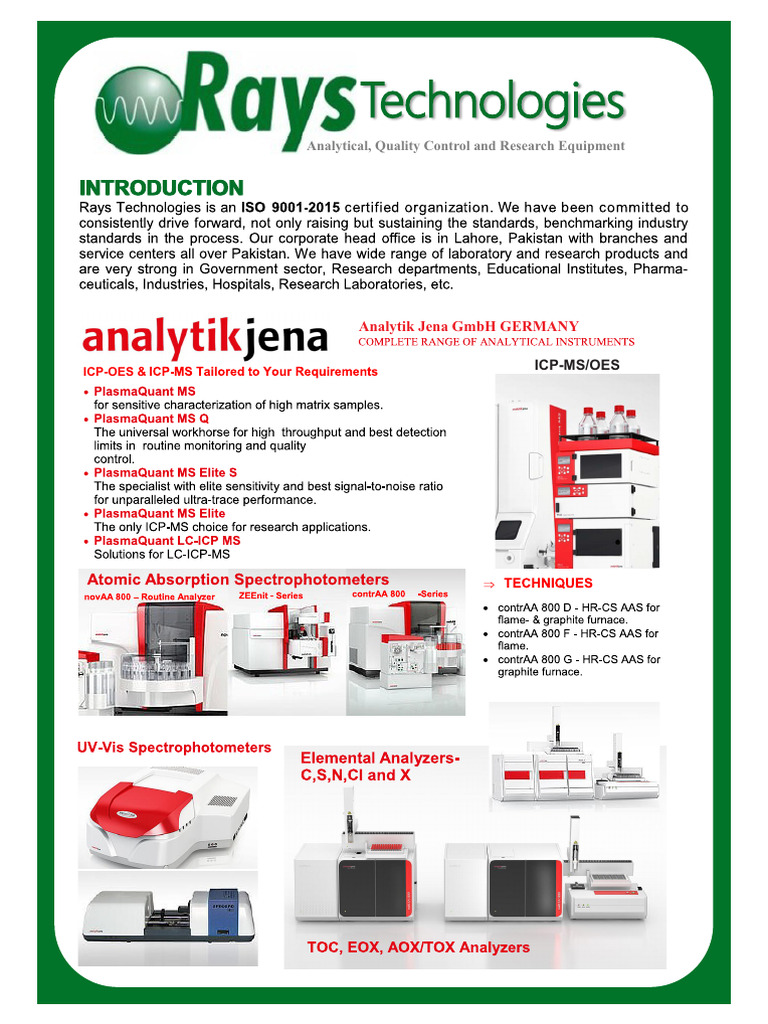 Rays Technologies Profile-1 | PDF | Thin Layer Chromatography | Chromatography