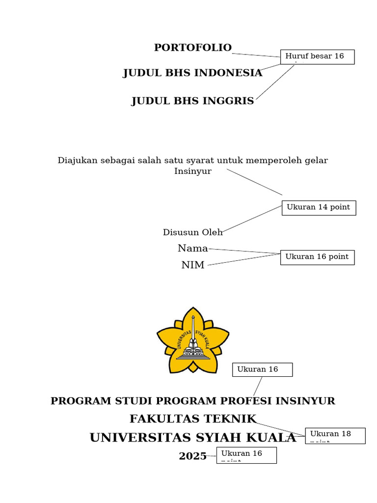 Format Portofolio PPI | PDF